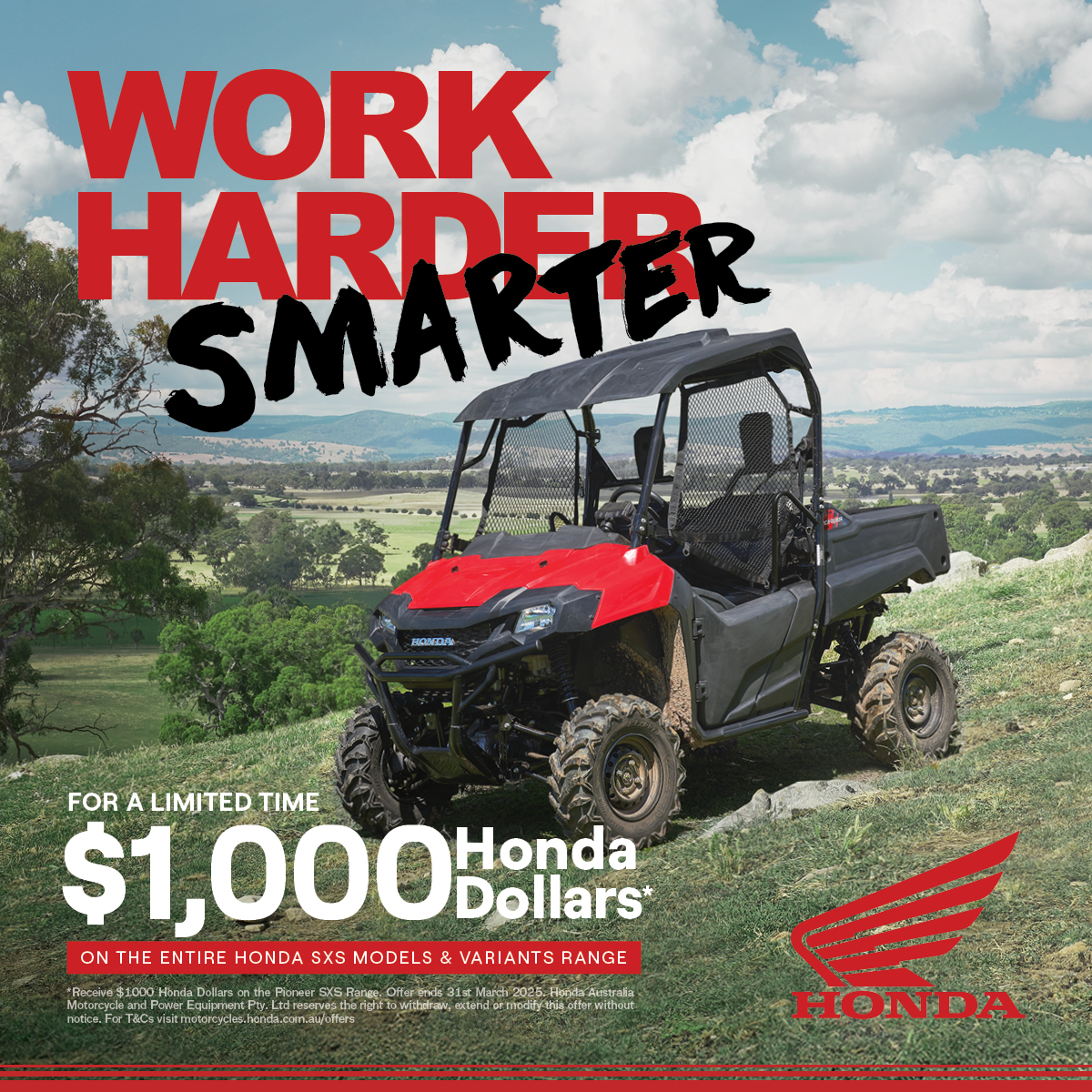 Honda Promotions at Alpine Motorcycles